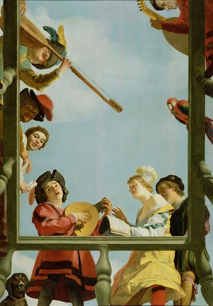 Musical Group on a Balcony, 1622 - Gerard van Honthorst - WikiArt.org
