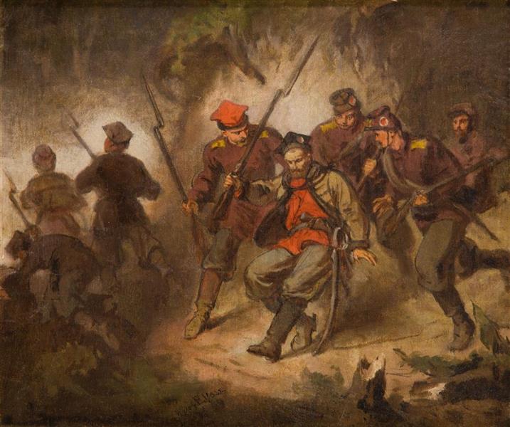Scene from the January Uprising, c.1863 - c.1905 - Walery Eljasz ...