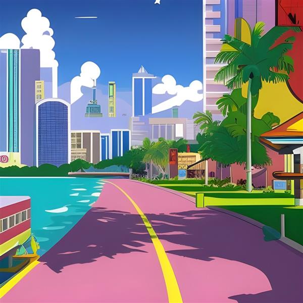 Miami Beach, 2023 - ILYA CHERVONY - WikiArt.org