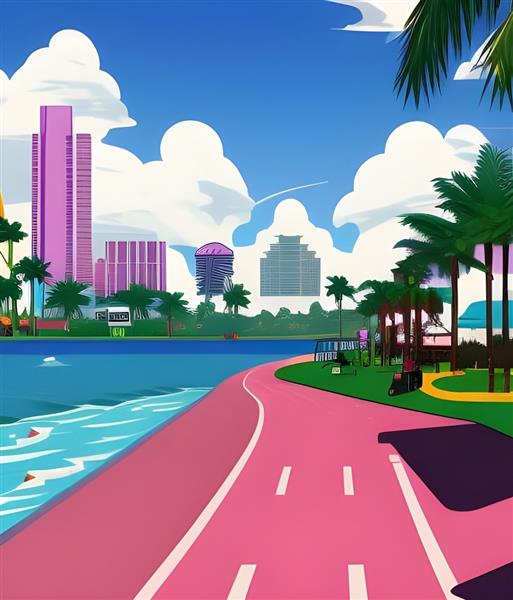 Miami Beach, 2023 - ILYA CHERVONY - WikiArt.org