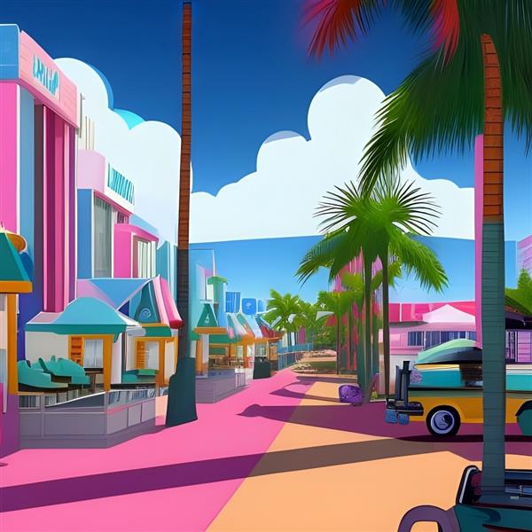 Miami Beach, 2023 - ILYA CHERVONY - WikiArt.org