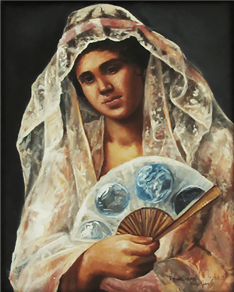 Dancer with earth, 2021 - Vannie Gama - WikiArt.org