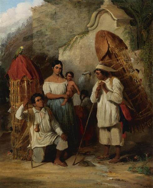 Vendedor De Gallinas Caraqueño, 1843 - Ferdinand Bellermann - WikiArt.org