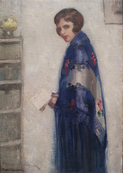 Hungarian Shawl, c.1927 - Agnes Goodsir - WikiArt.org