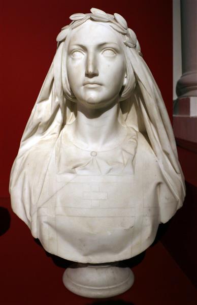Bust of Beatrice Portinari, 1861 - Giovanni Duprè - WikiArt.org