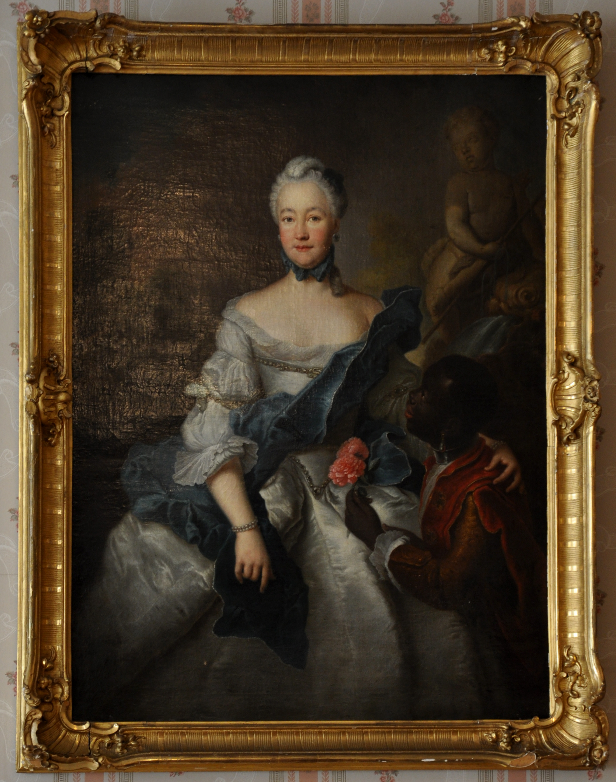 Сaroline of Hesse Darmstadt with her Moors, c.1750 - Antoine Pesne ...