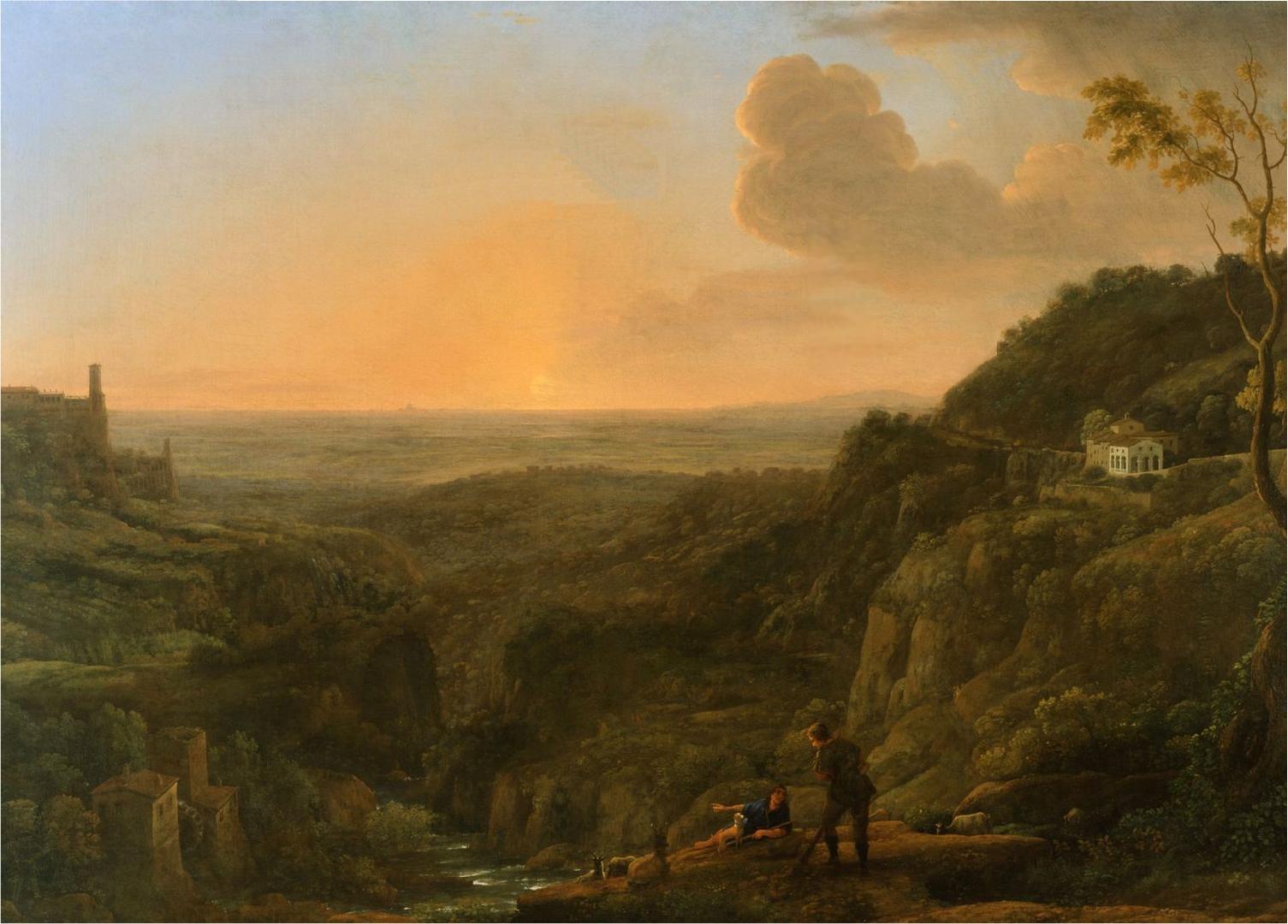 A view of the Roman Campagna from Tivoli - Claude Lorrain - WikiArt.org