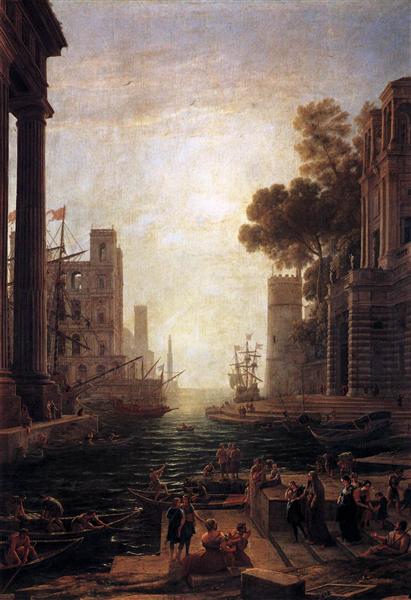 Embarkation of St. Paula Romana at Ostia, c.1638 - Claude Lorrain ...