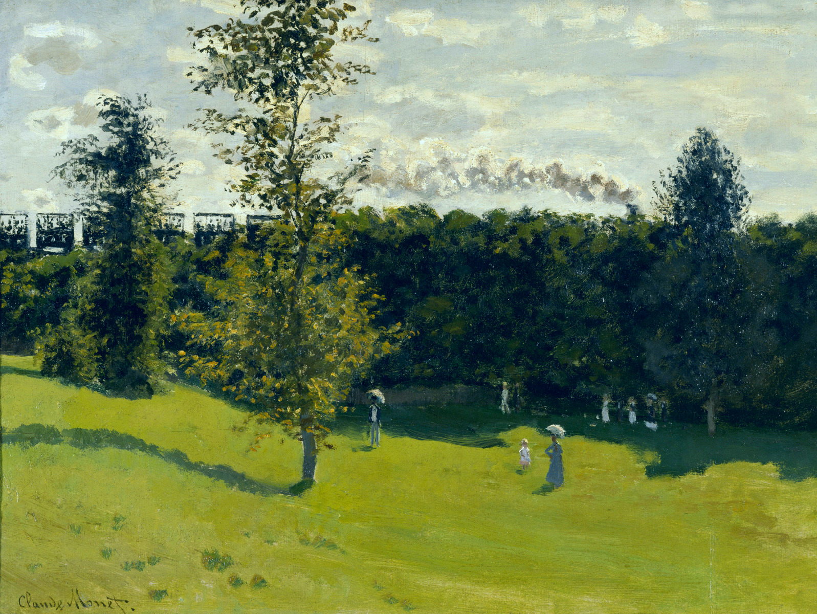 The Train in the Country, c.1870 - c.1871 - Claude Monet - WikiArt.org
