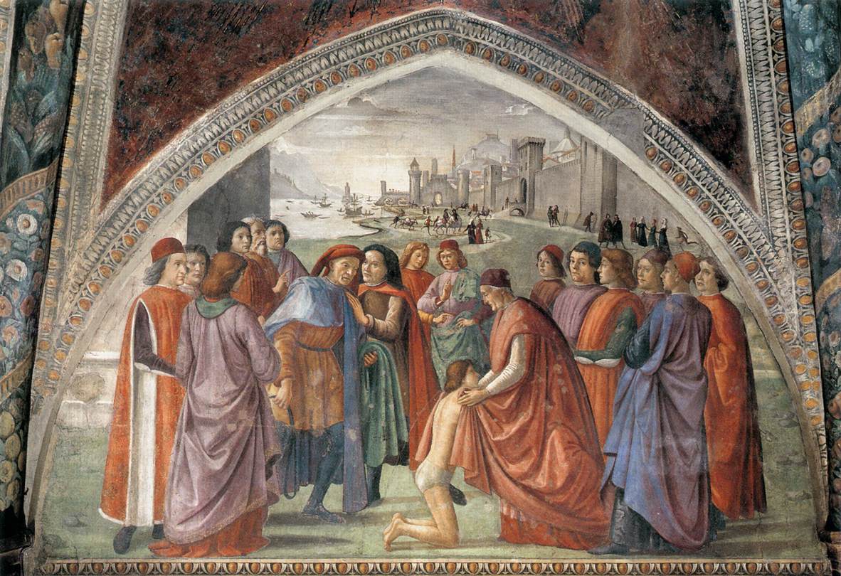 Renunciation of Worldly Goods, 1482 - 1485 - Domenico Ghirlandaio ...