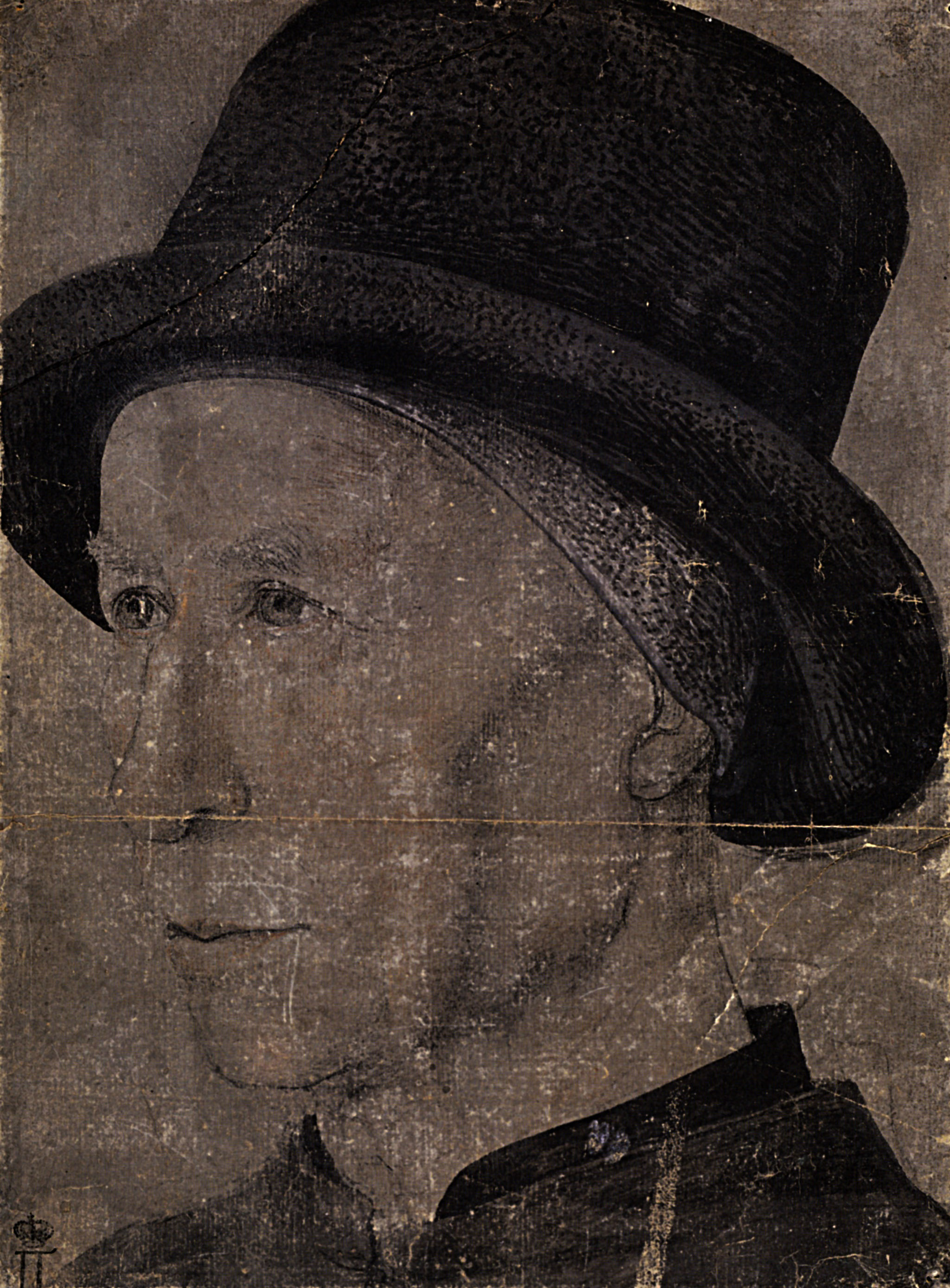 Portrait of Man with hat, 1475 - Jean Fouquet - WikiArt.org