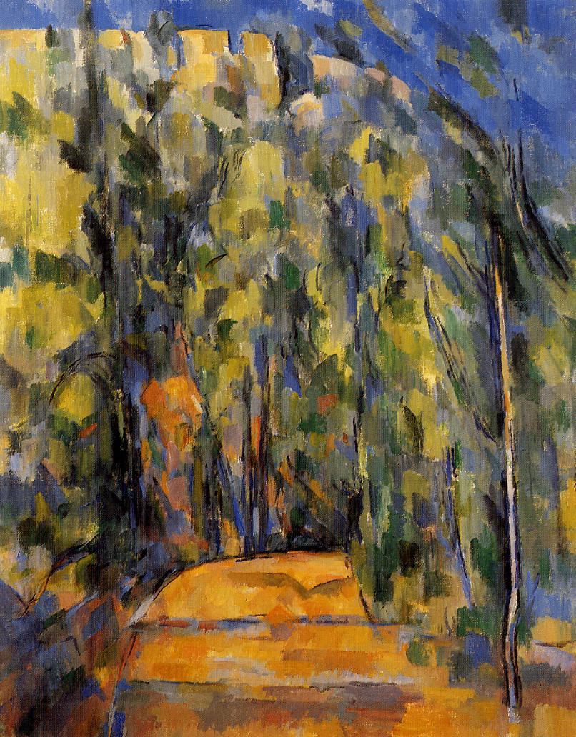 Bend in Forest Road, 1906 - Paul Cezanne - WikiArt.org